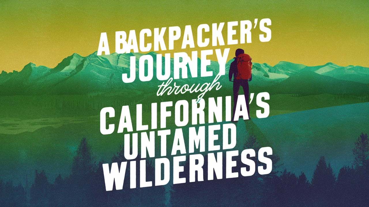 A Backpacker's Journey Through California's Untamed Wilderness